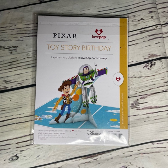 Disney | Other | Disneys Toy Story Birthday Popup Card Officially ...